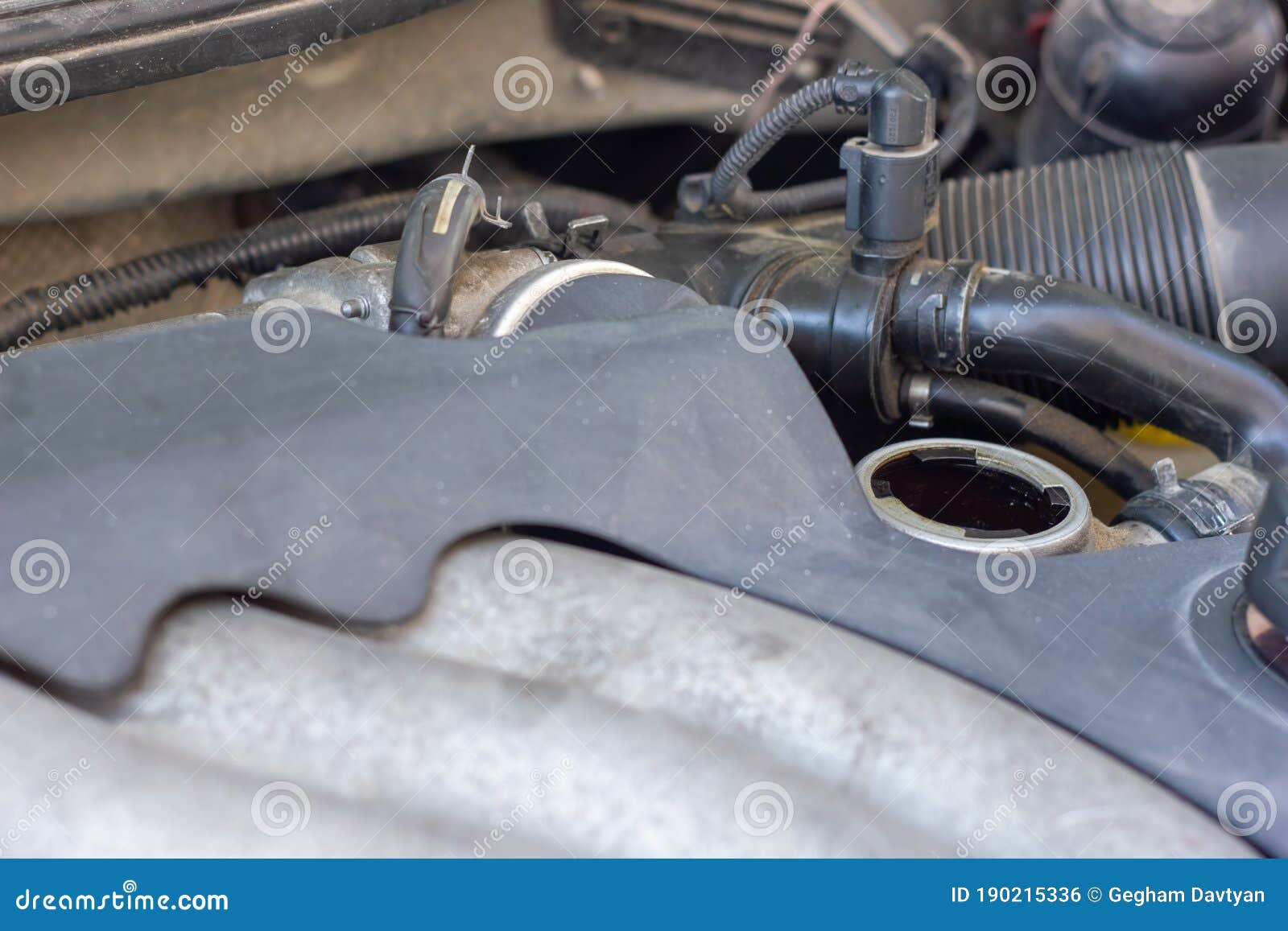 Close Up of a Car Engine, Car Engine Details Stock Photo - Image of ...