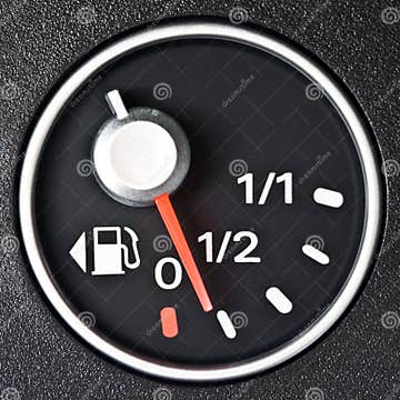 Close up of car fuel meter stock image. Image of gage - 6129887