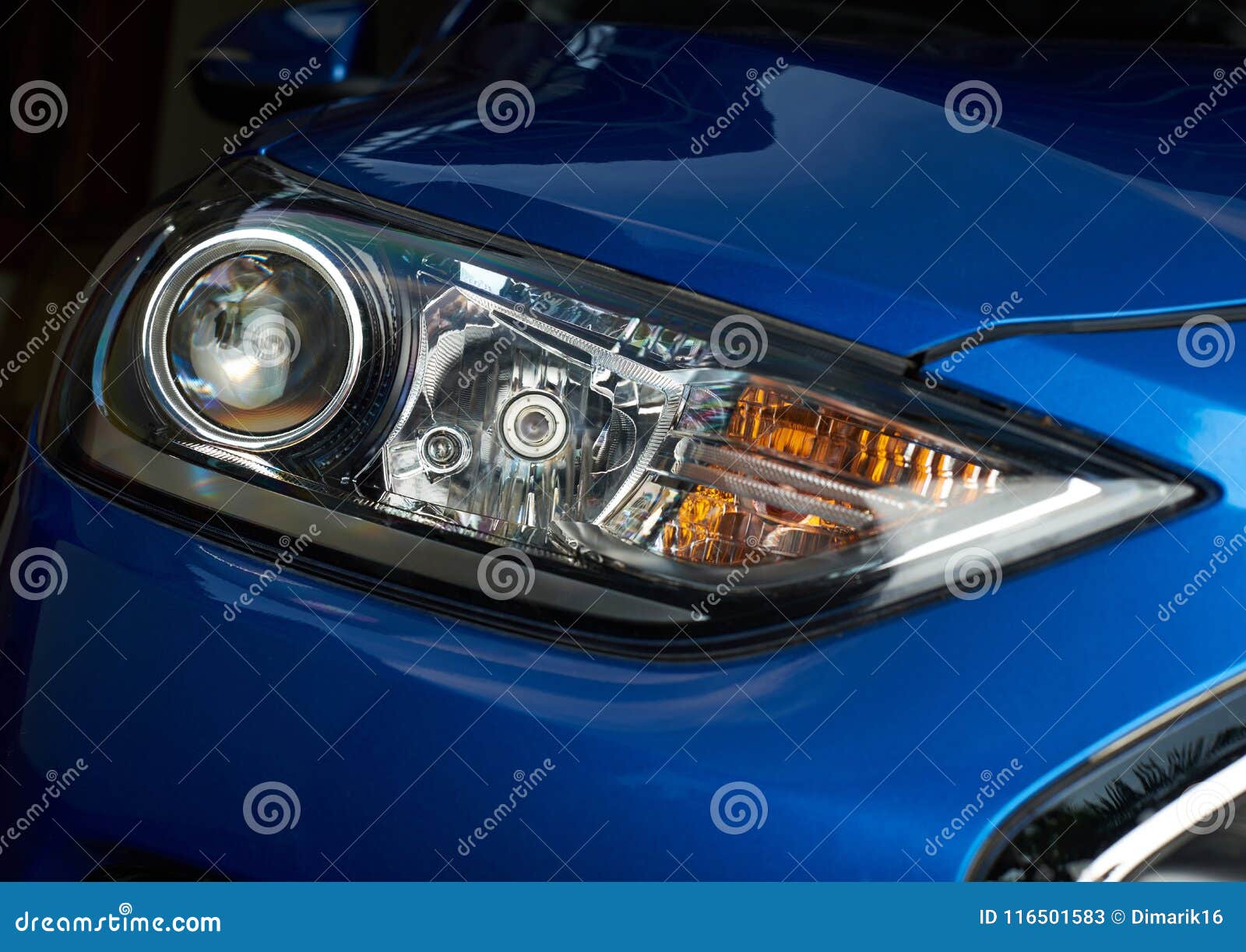Close-up of car headlight stock image. Image of close - 116501583