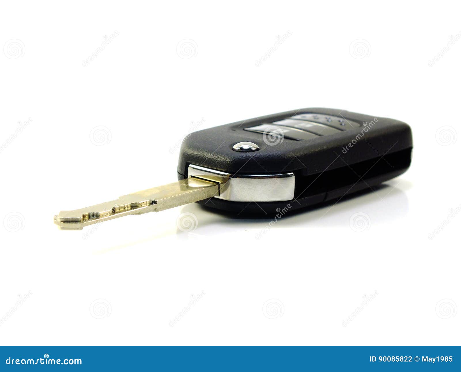 Car Key Remote Isolated on White Background Stock Photo - Image of ...