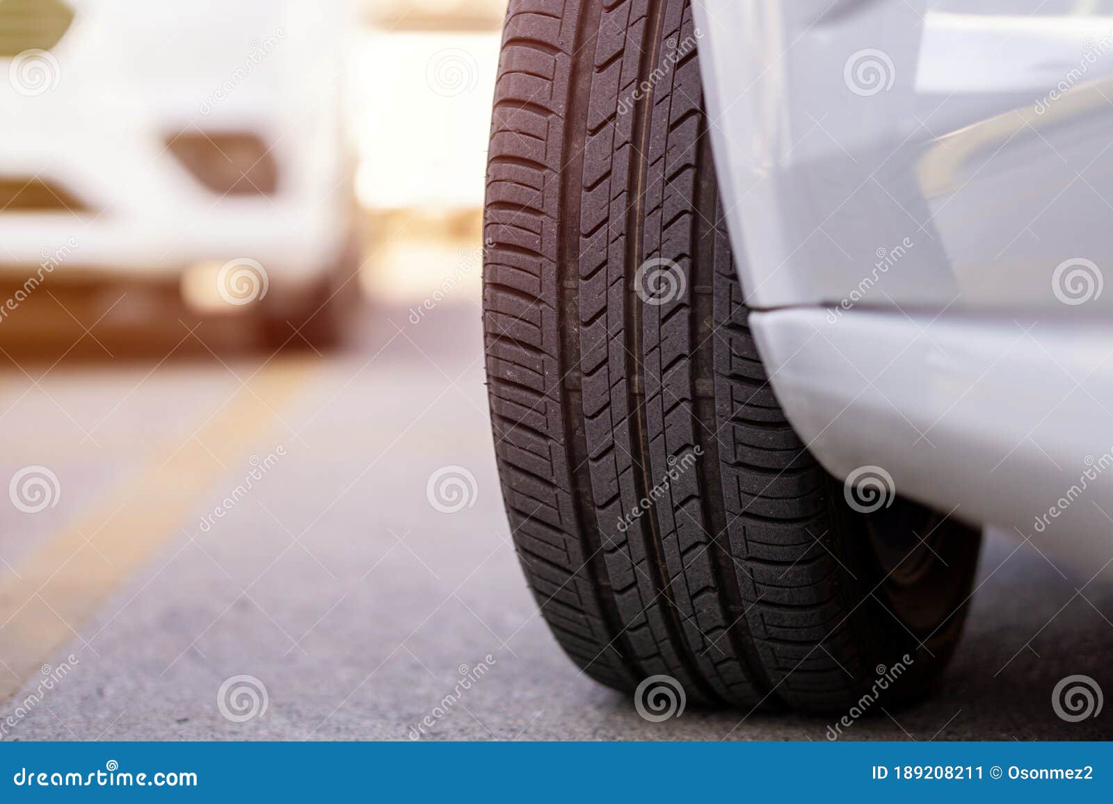 Close-up Car Tire Tread Depth Stock Image - Image of summer, grip ...
