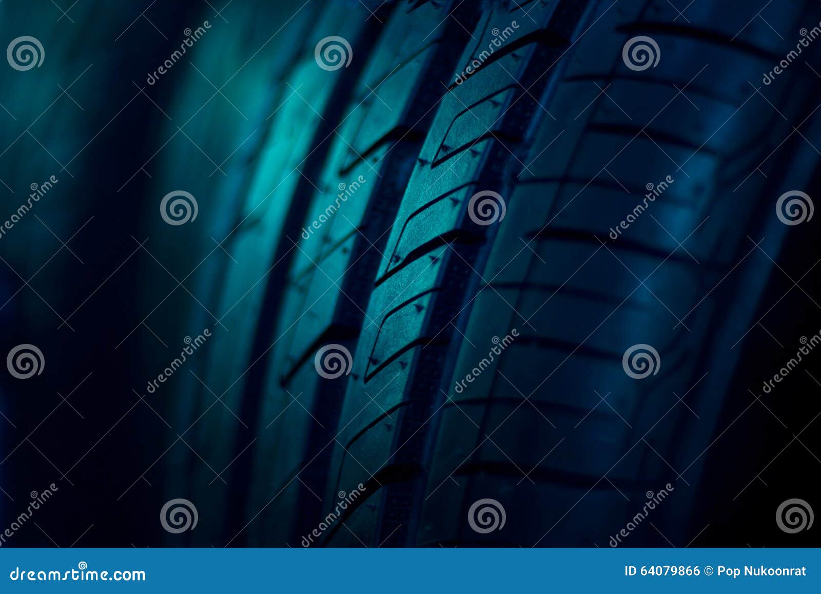 Close Up Car Tyre on Dark Background Stock Photo - Image of repair ...