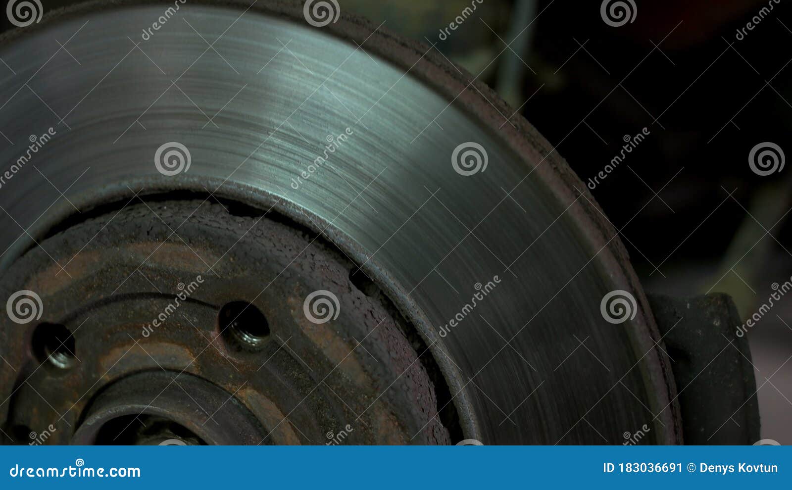 Close up car wheel hub. stock image. Image of disk, mechanical - 183036691