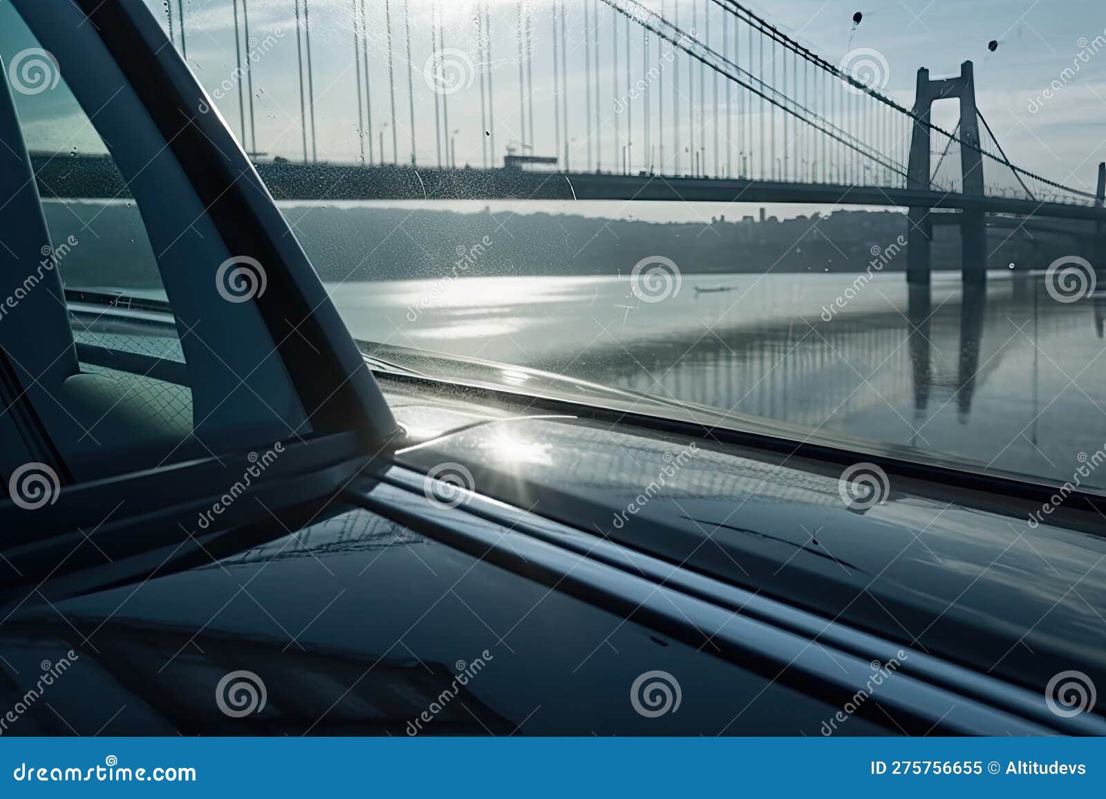 Close-up Of A Low Bridge Or Overpass With Obstruction And Hazard Marker ...