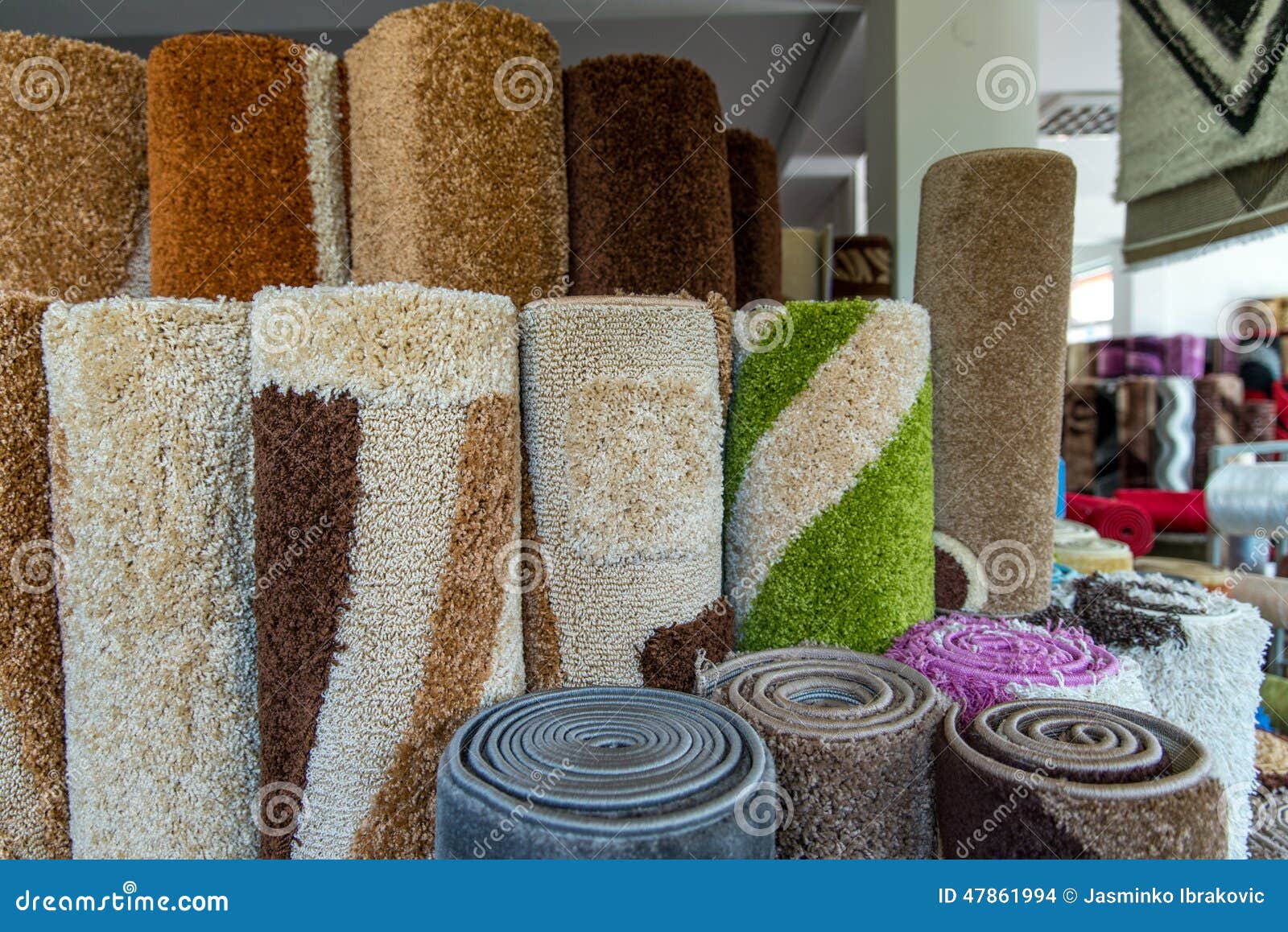 Close-Up of a Carpet with Fine Pattern Stock Photo - Image of group ...