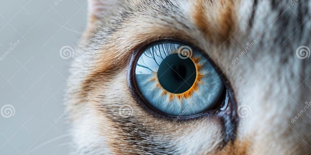 A Close Up of a Cat S Eye with a Cat S Eyeball Stock Image - Image of looking, vivid: 358901465