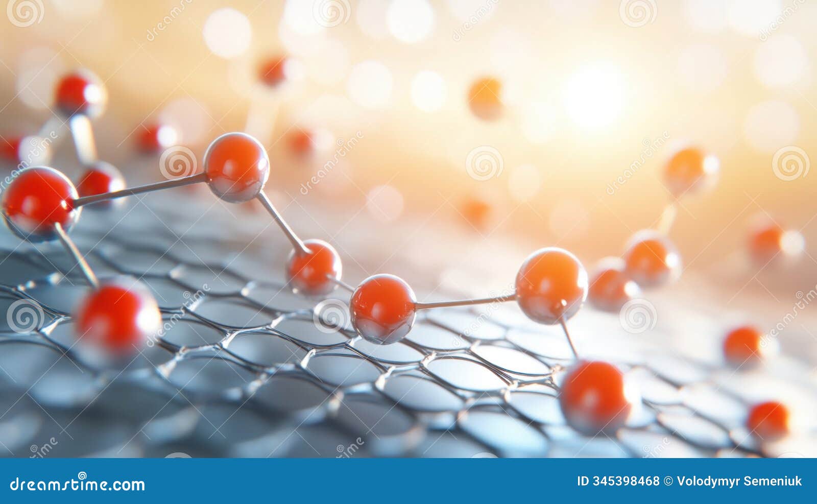 Close-up Of Catalyst Surface Showing Nano Interactions With Reactive ...