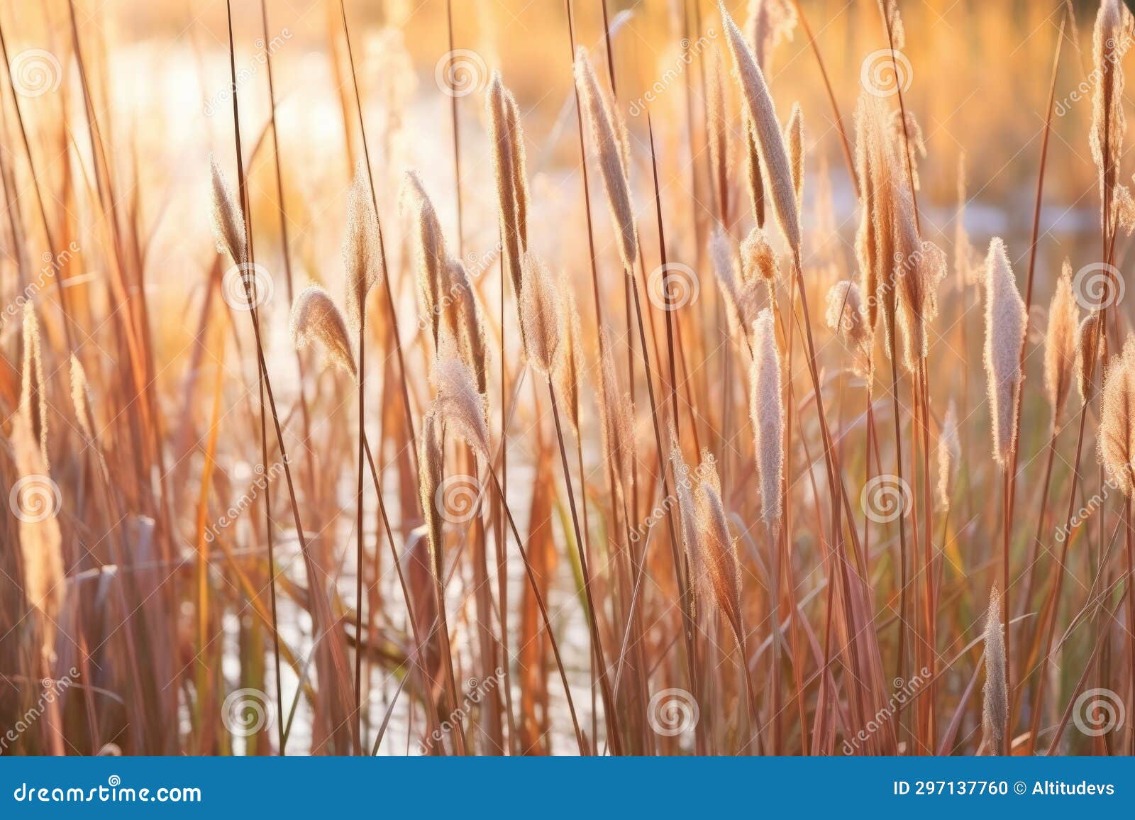 Close-up of Cattails in a Fen Stock Photo - Image of aquatic, wetland ...