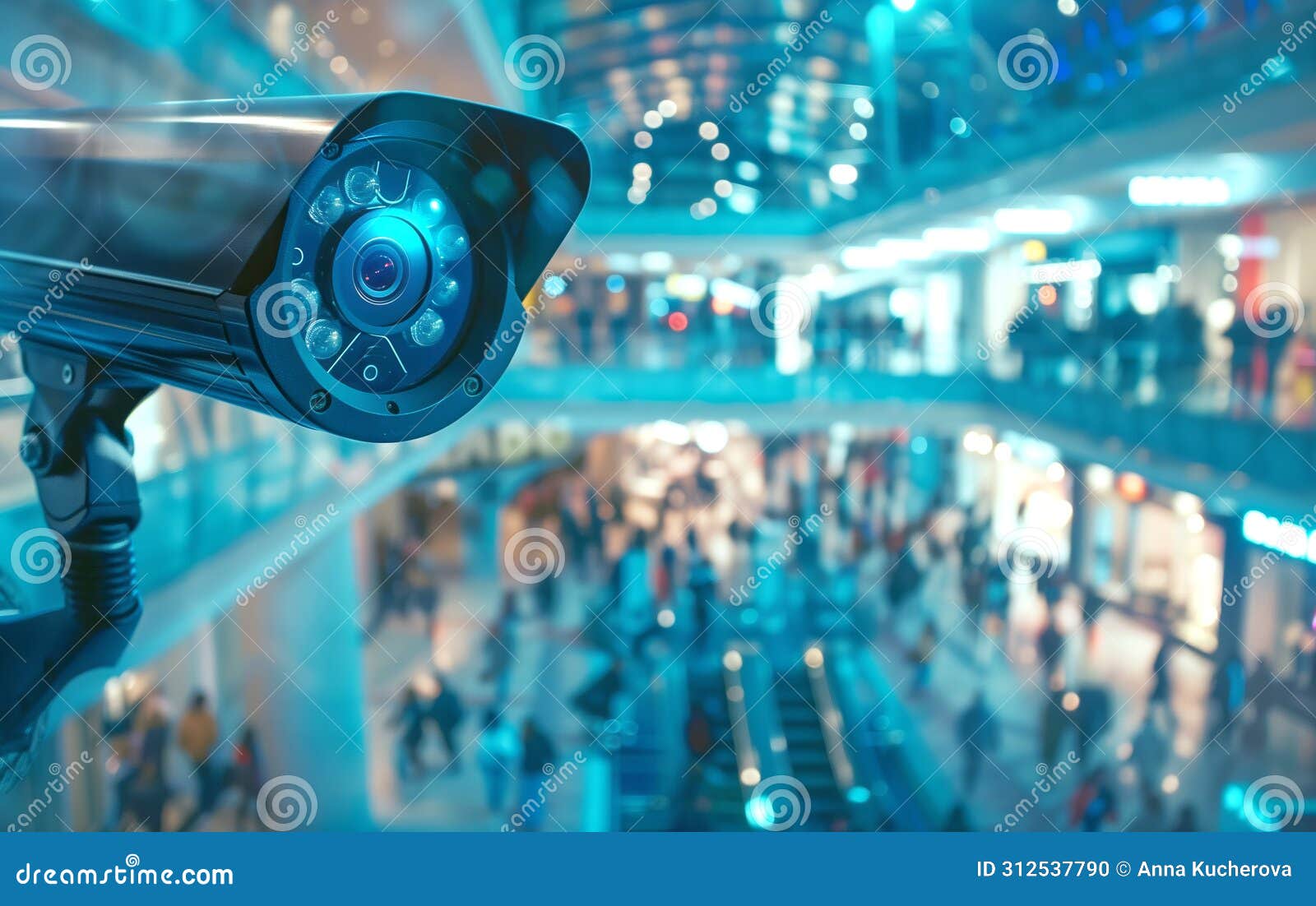 Close Up Of Two Cctv Cameras Keeping A Watchful Eye Over City ...
