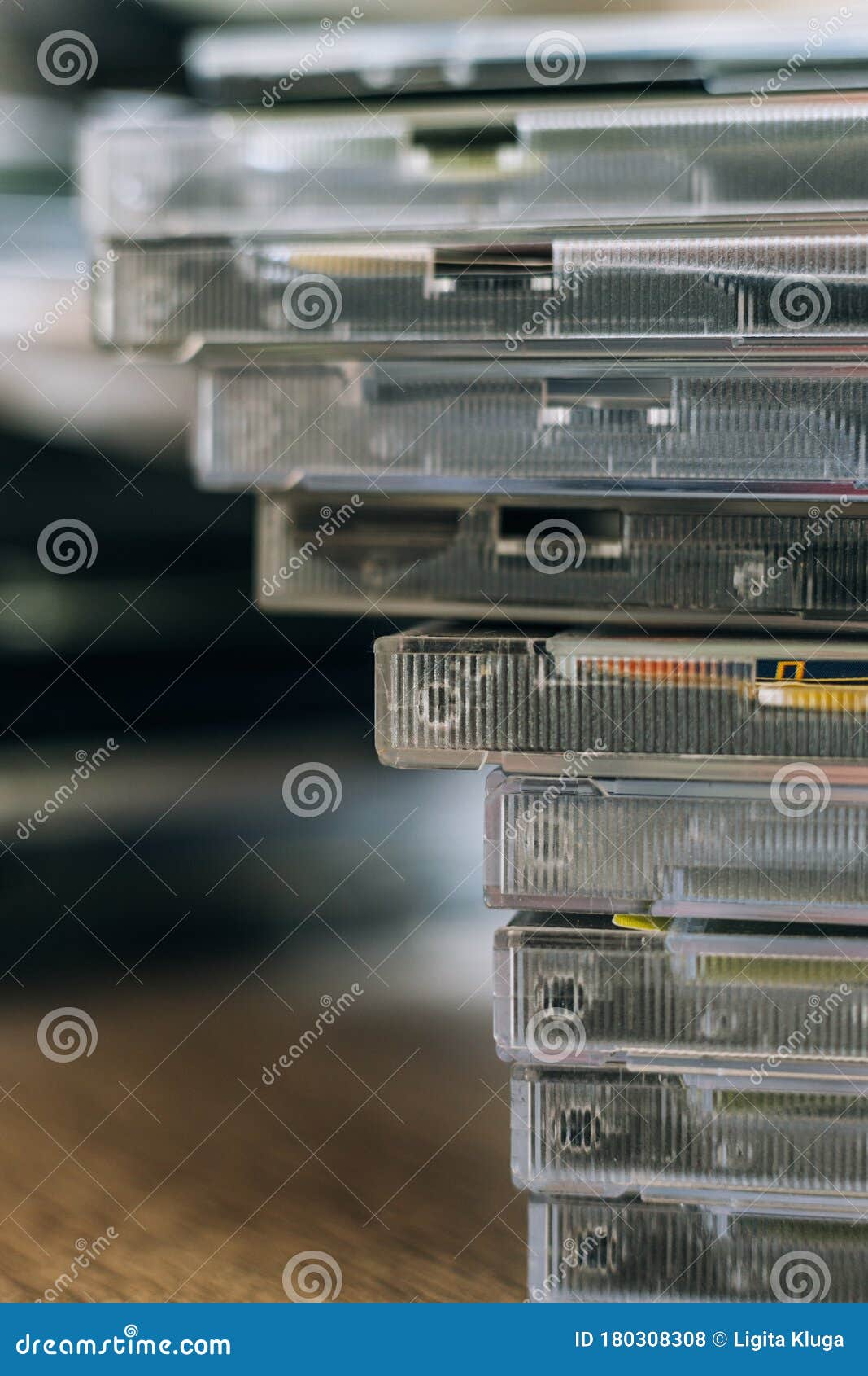 Close up of cd stack stock photo. Image of classic, closeup - 180308308