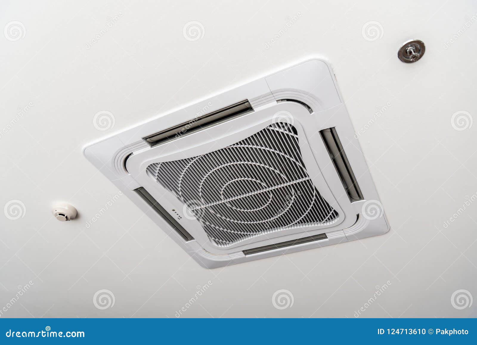 Close Up of Ceiling Type Air Conditioner Stock Photo - Image of ...