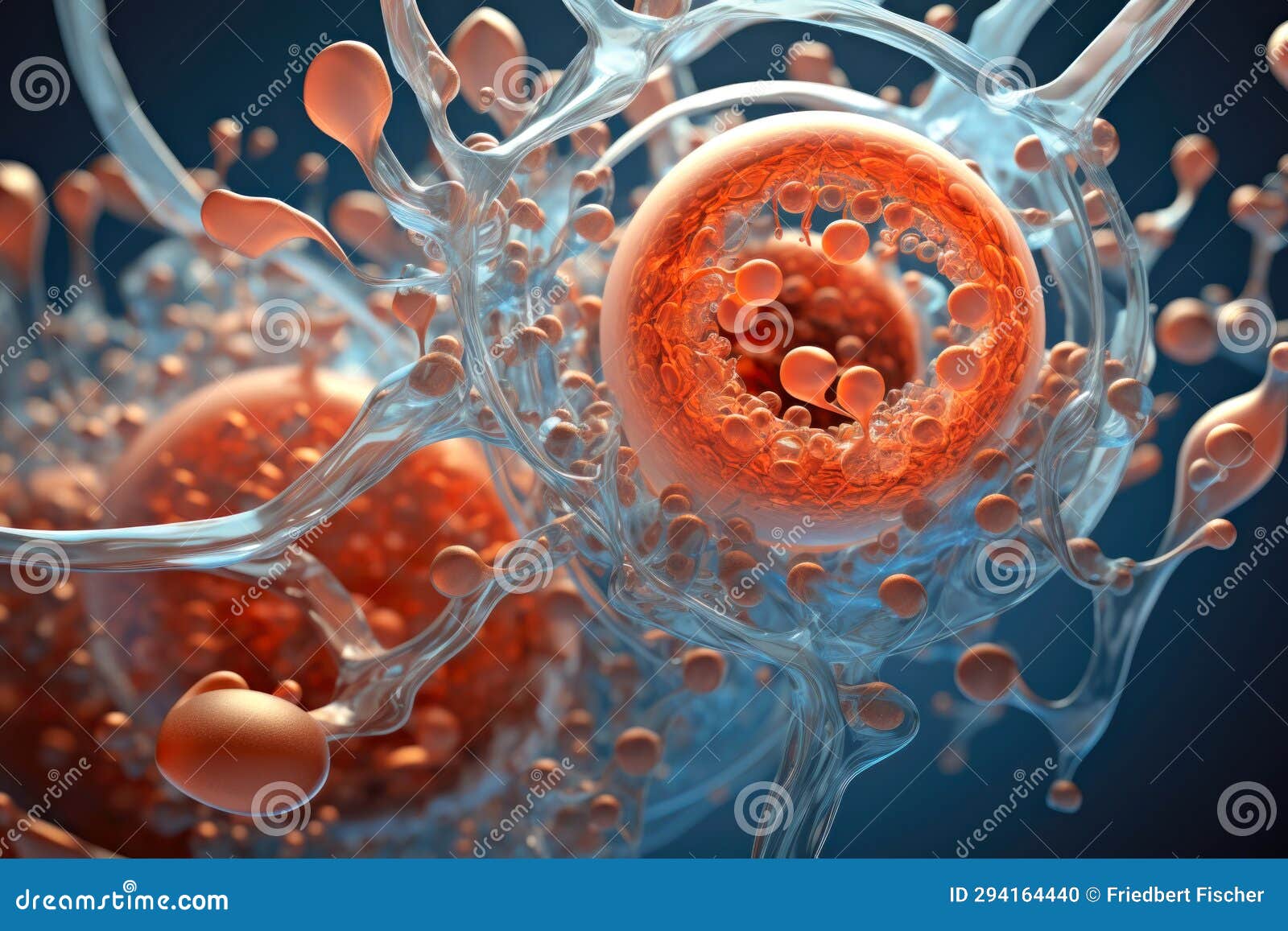 A Close Up of a Cell in a Cell Wall Stock Photo - Image of science ...