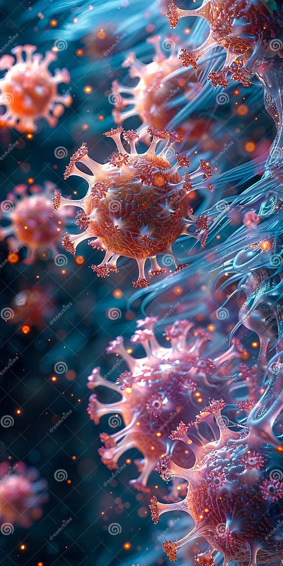 A Close Up of a Cell with Many Small Cells Stock Image - Image of cell ...