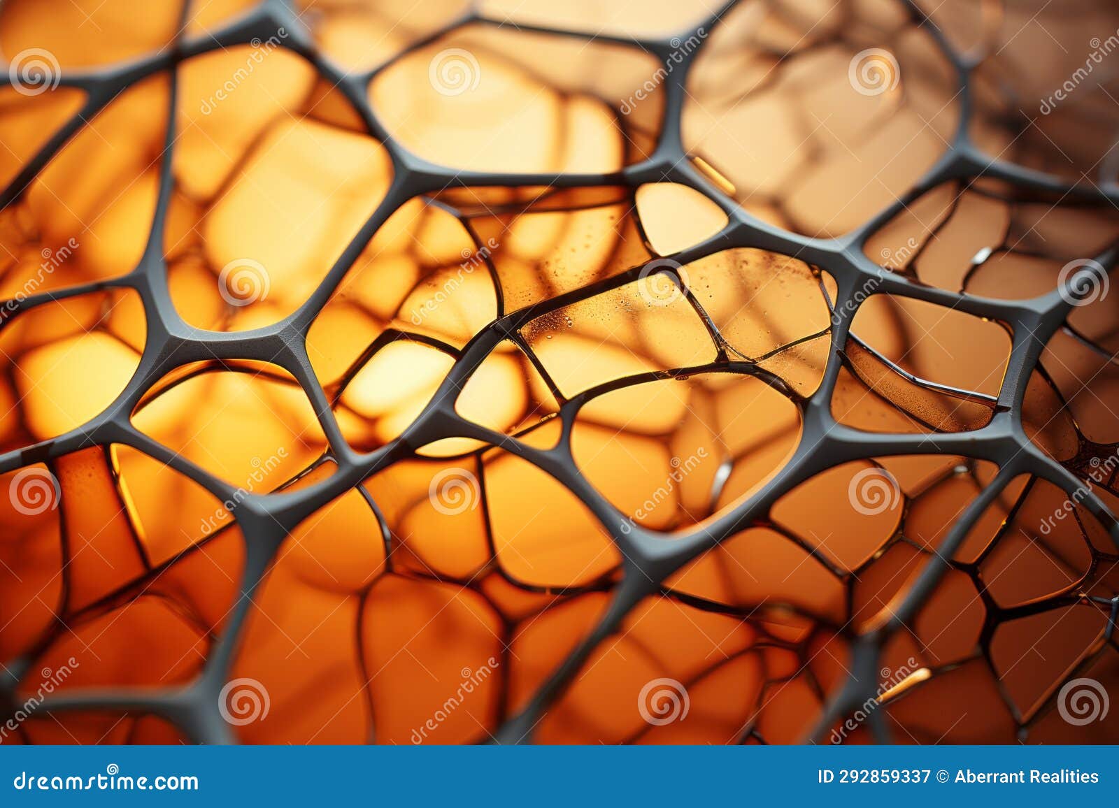 A Close Up of a Cell Membrane with the Sun in the Background Stock ...