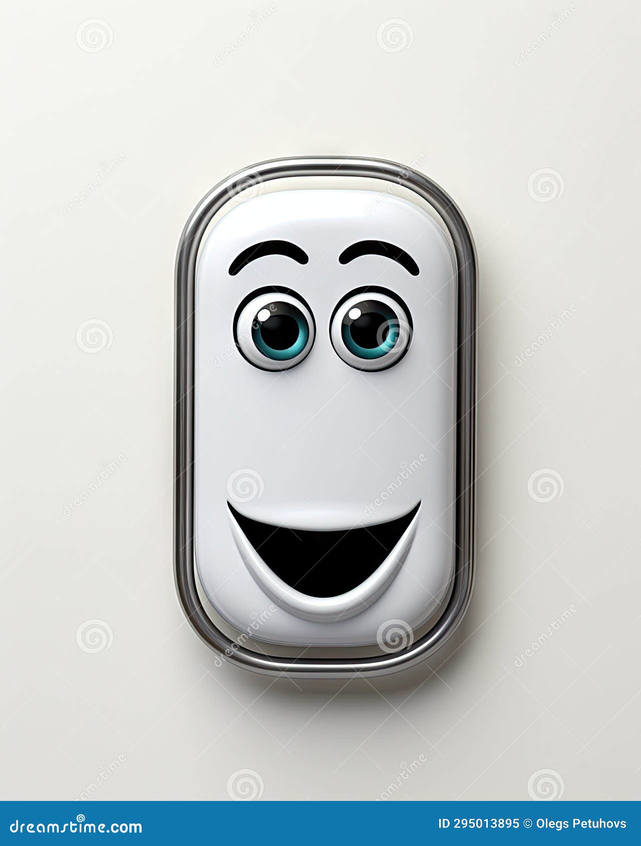 A Close Up of a Cell Phone with a Smiley Face. Generative Ai Stock ...