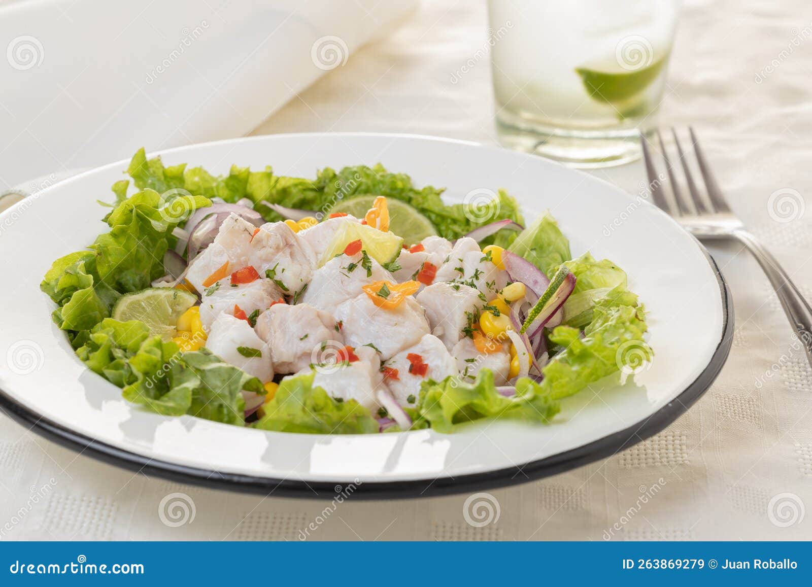 Close Up of Ceviche, Typical Fish-based Dish of Peruvian Cuisine Stock ...