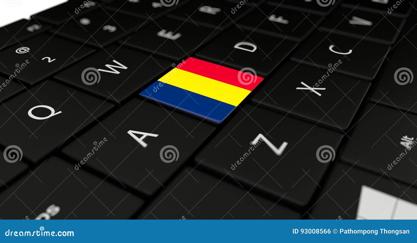 Close up of Chad button. stock illustration. Illustration of computer ...