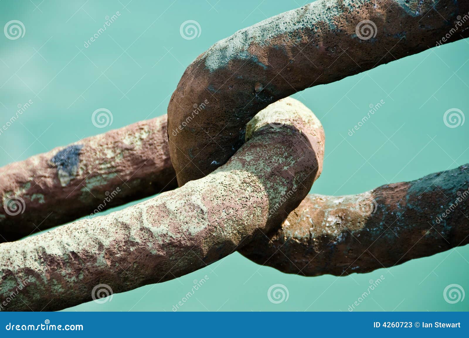 CLose Up Chain Link stock image. Image of partnership - 4260723