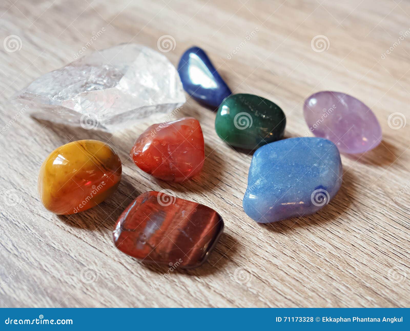 Close up of Chakra stones stock photo. Image of mineral - 71173328