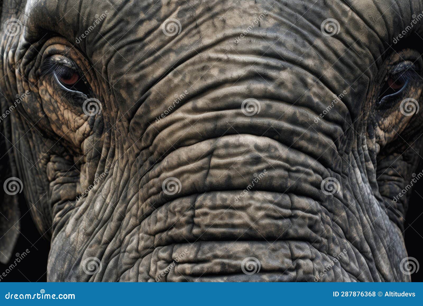 Close-up of a Charging Bull Elephants Face Stock Photo - Image of ...