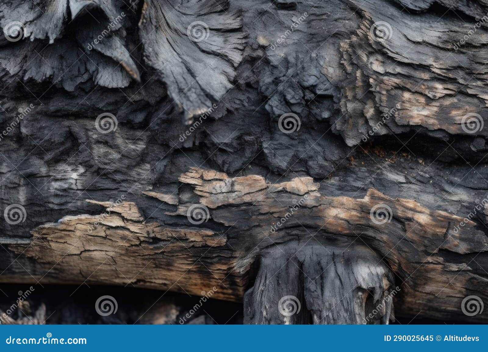 Close-up of Charred Wood and Ash Remains Stock Image - Image of charred ...