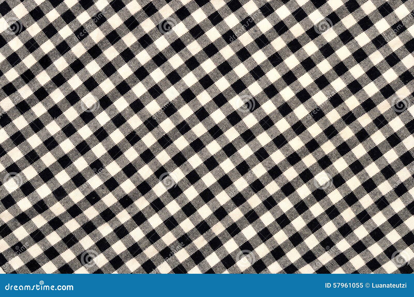 Close Up on Checkered Tablecloth Fabric. Stock Image - Image of napkin ...