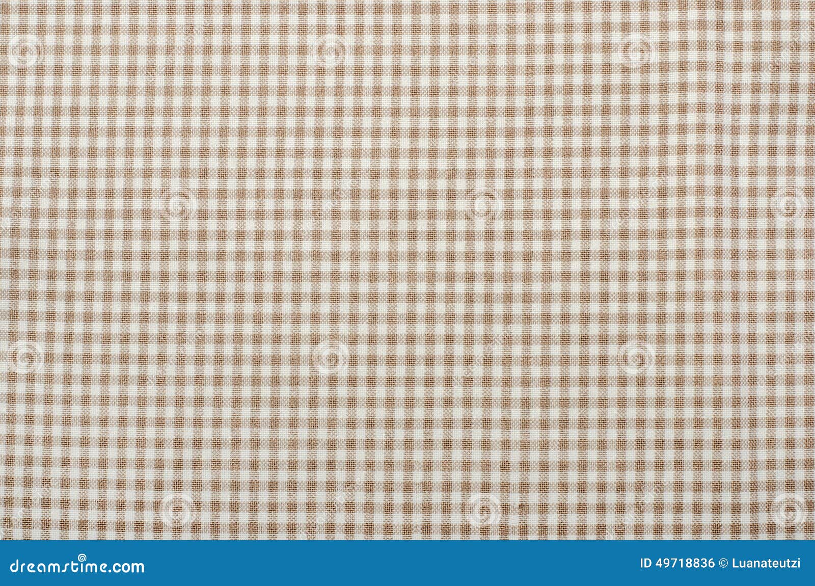 Close Up on Checkered Tablecloth Fabric. Stock Illustration ...