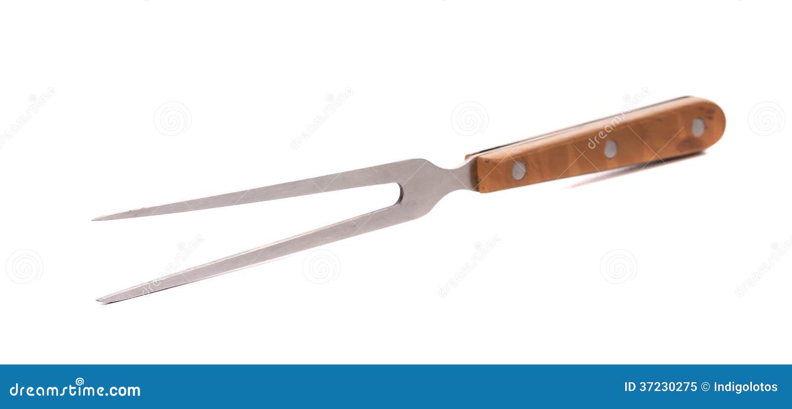 Close up of cheese fork. stock image. Image of grille - 37230275