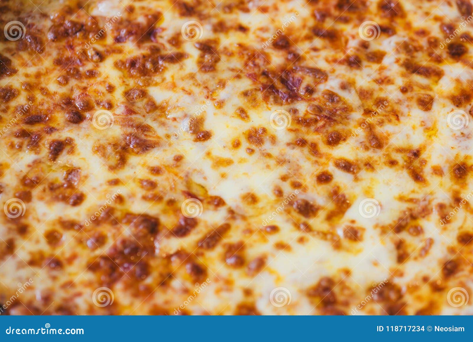 Close up of Cheese Pizza stock photo. Image of delicious - 118717234