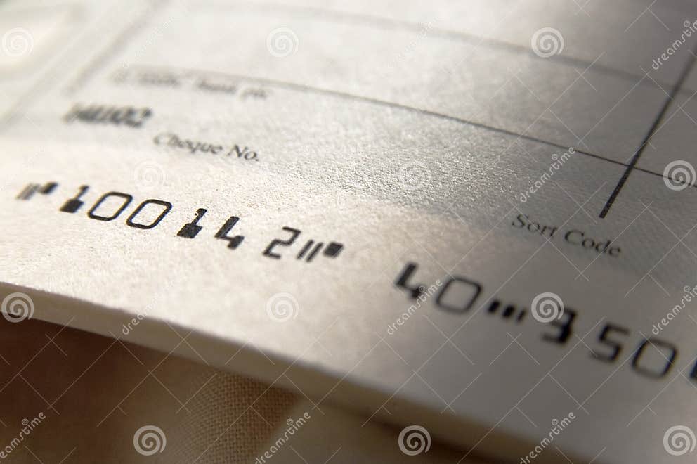 Close up of cheque book stock image. Image of debt, banking - 443625