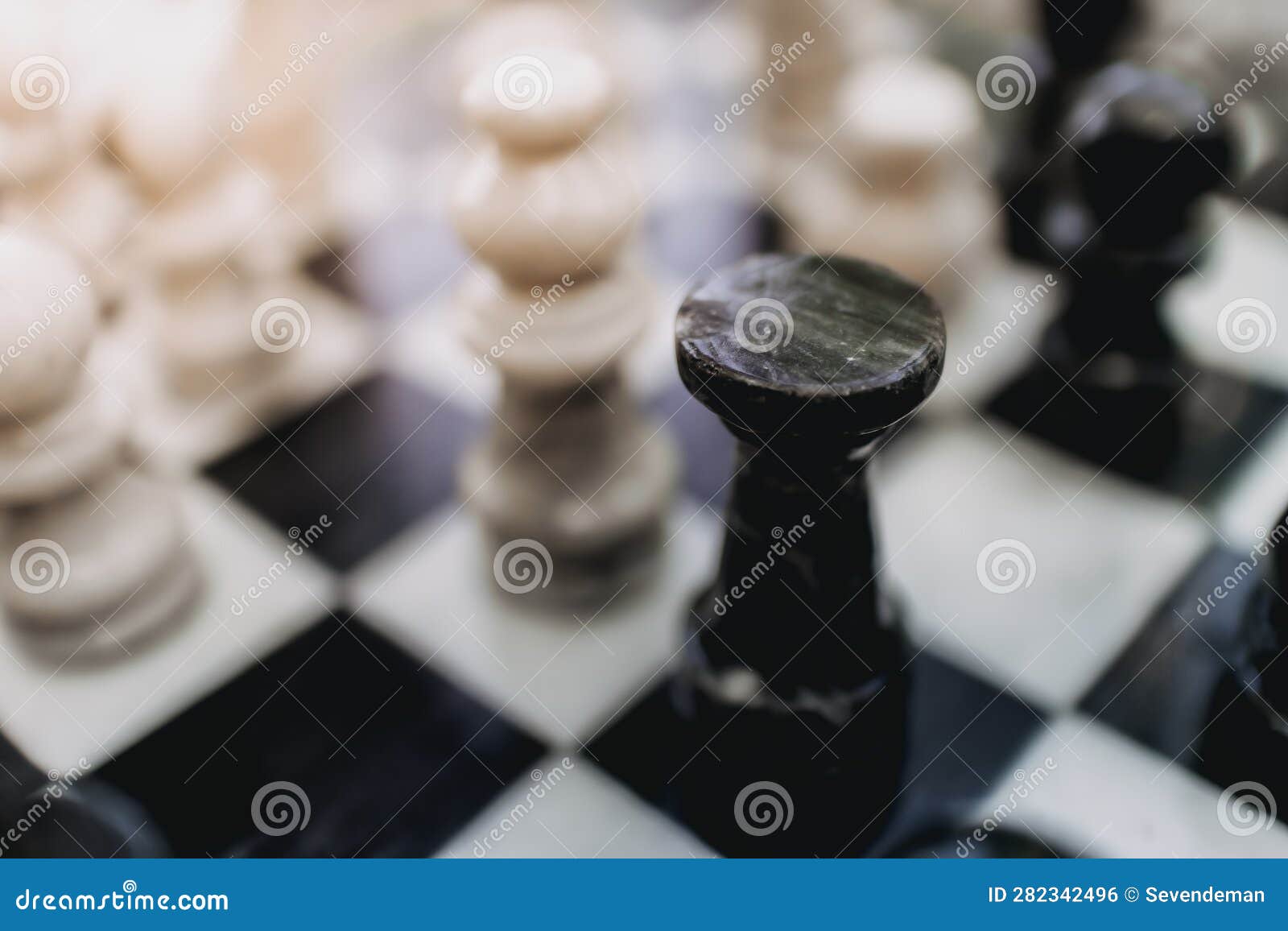 Chess Game, Strategy and Decision Making Stock Photo - Image of king ...