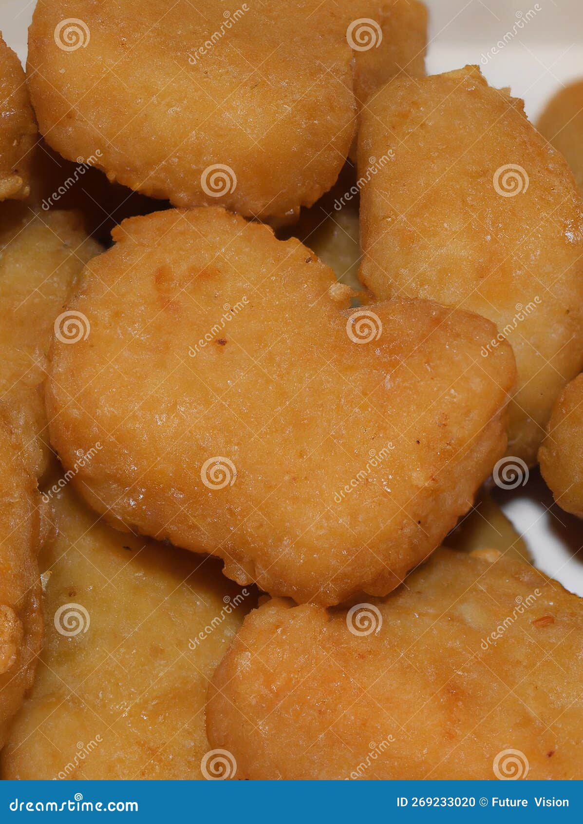 Close Up of Chicken Nuggets Created Using Generative Ai Technology ...