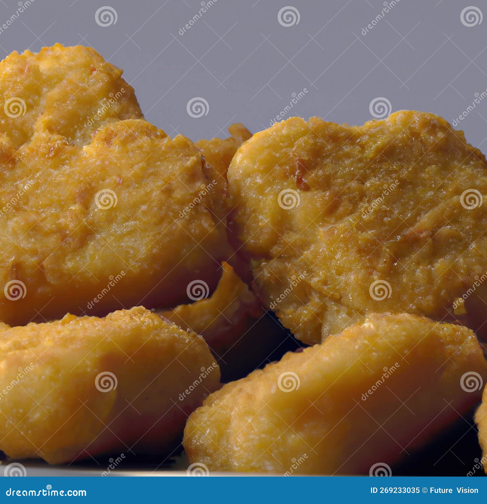 Close Up of Chicken Nuggets Created Using Generative Ai Technology ...