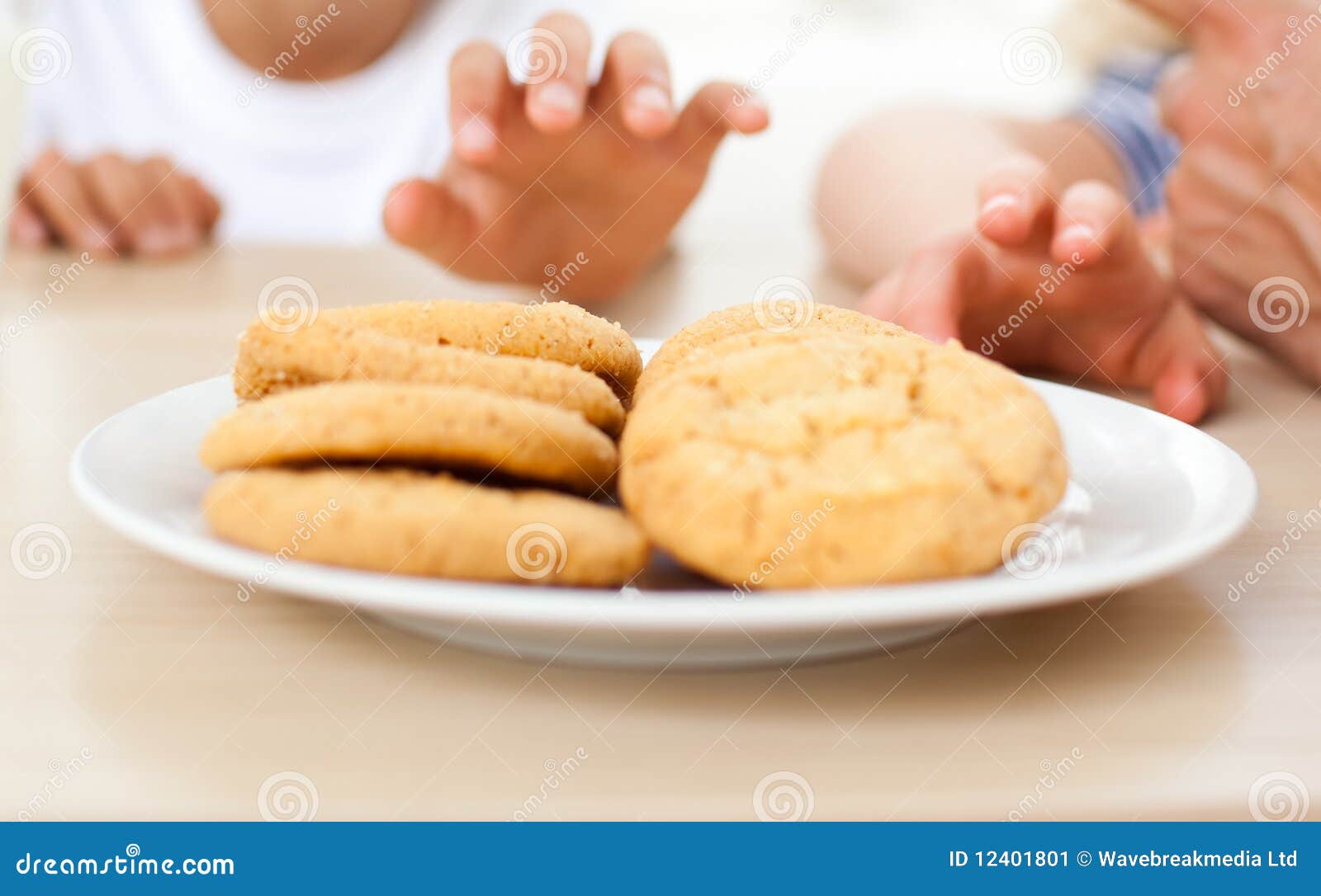 Close-up of Children Taking Biscuits Stock Image - Image of eating ...