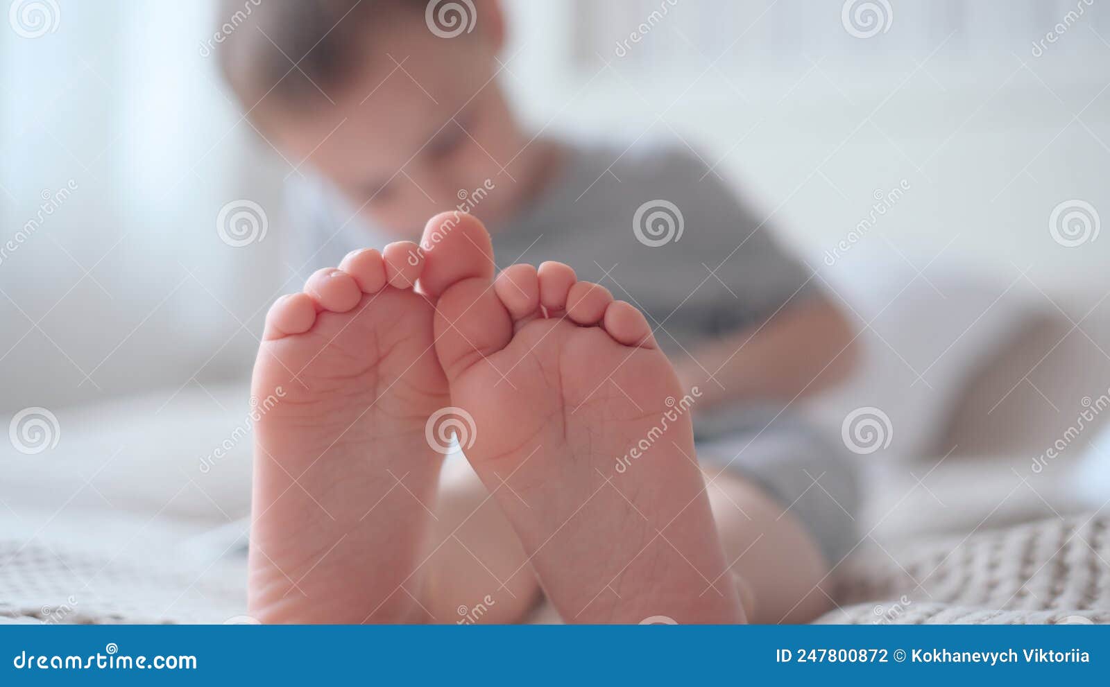 Close-up of Childrens Legs with Feet Forward Stock Photo - Image of ...