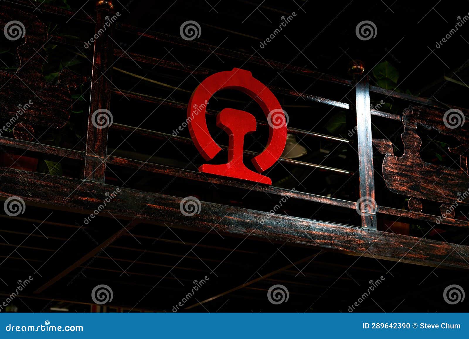 Close-up of China Railway Sign on the Station Stock Photo - Image of ...