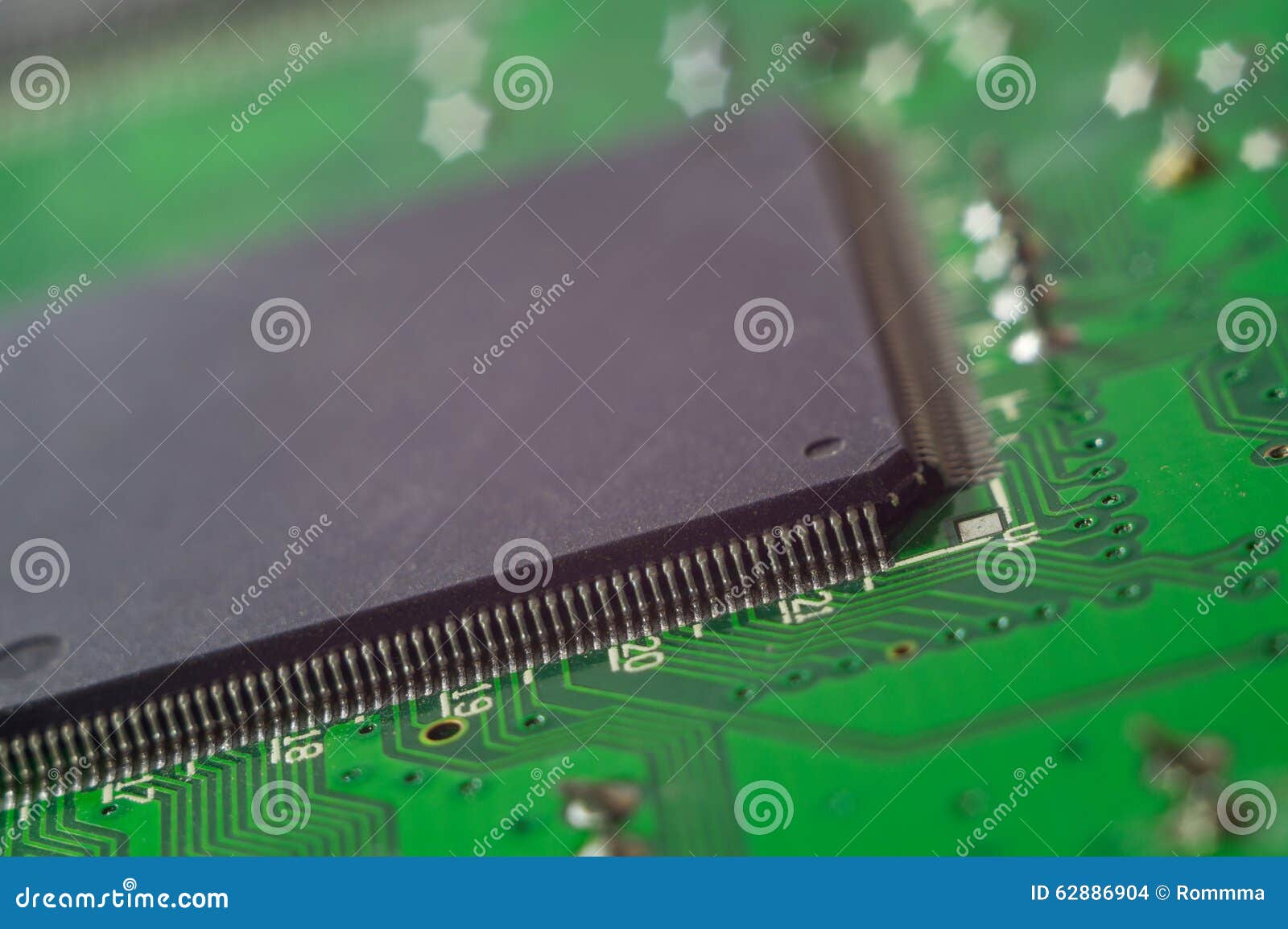 Close-up of the chip stock photo. Image of technology - 62886904