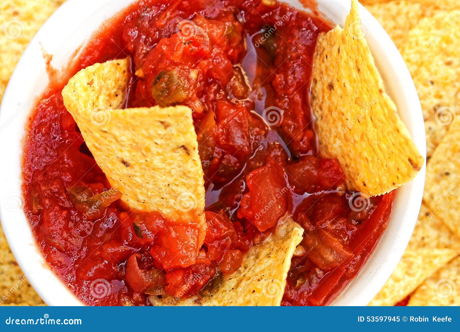Close-up of Chips and Salsa Stock Image - Image of snacks, mexican ...