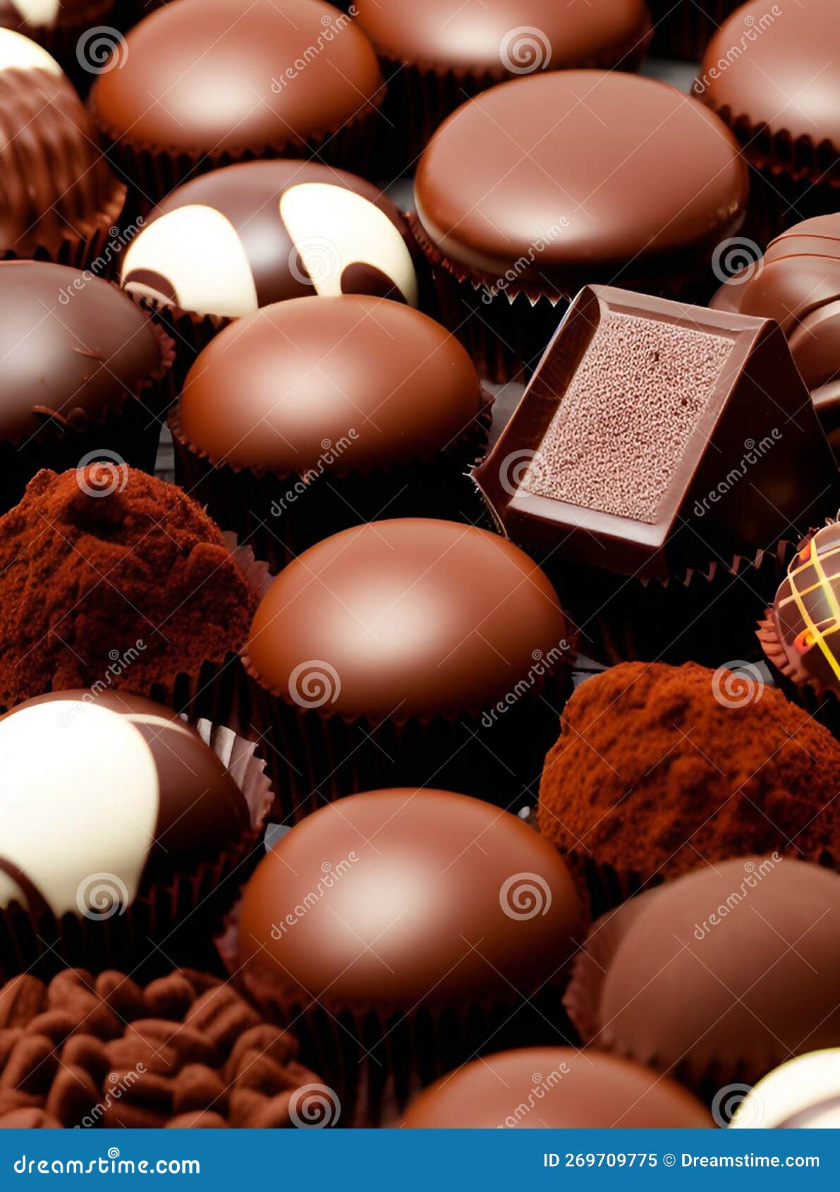 Chocolate Candies Group , Ai Generated Stock Illustration ...