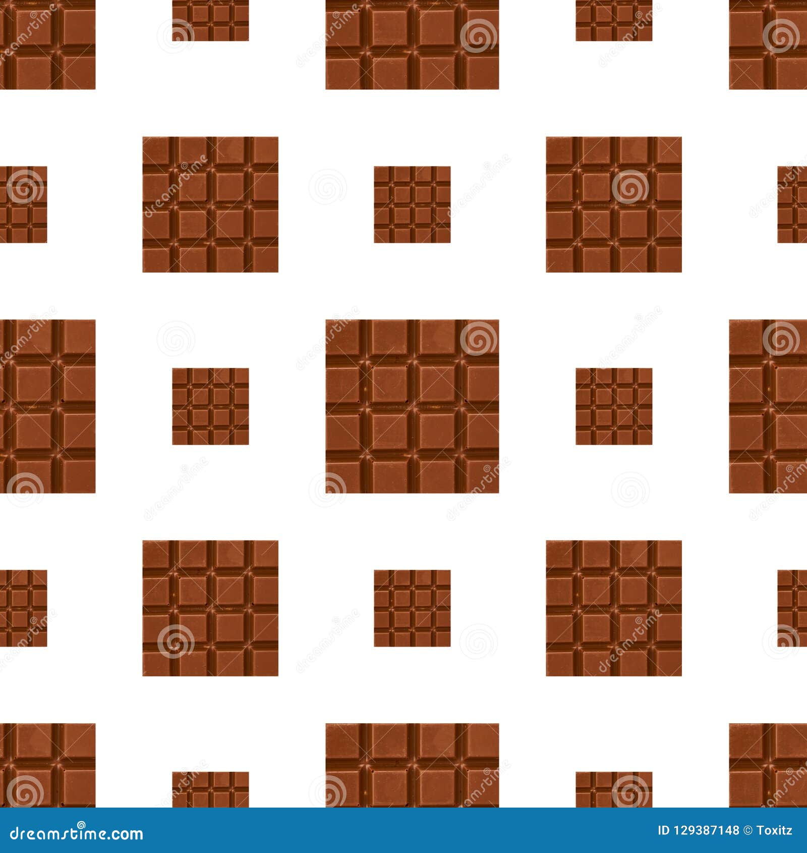 Close Up Chocolate Pieces Seamless Pattern Background Stock Photo ...