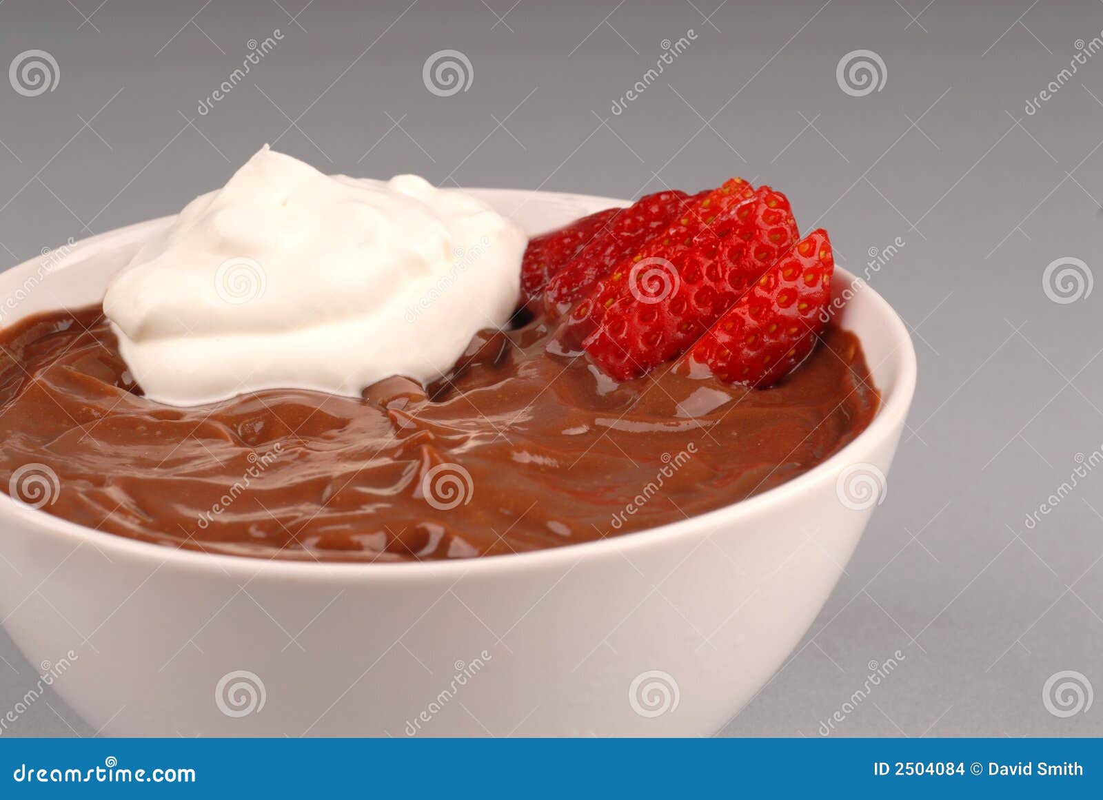 Close Up of Chocolate Pudding Stock Photo - Image of tasty, strawberry ...