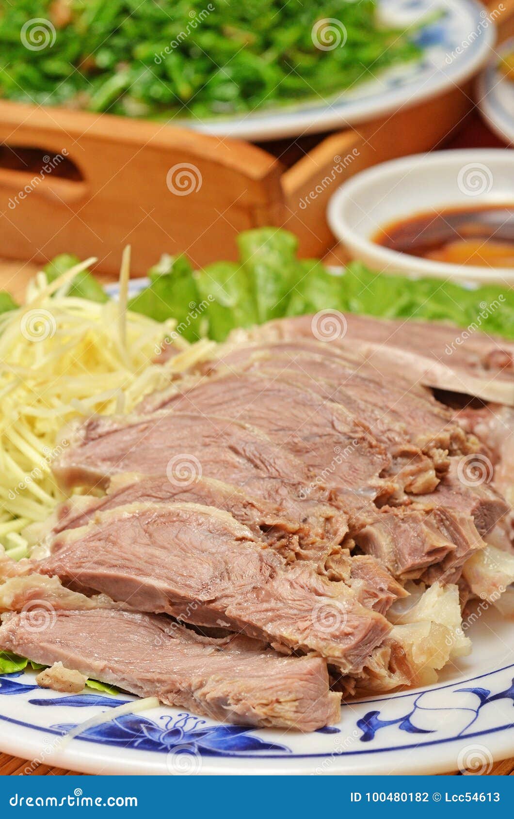 Chopped boiled duck meat stock photo. Image of cooked - 100480182