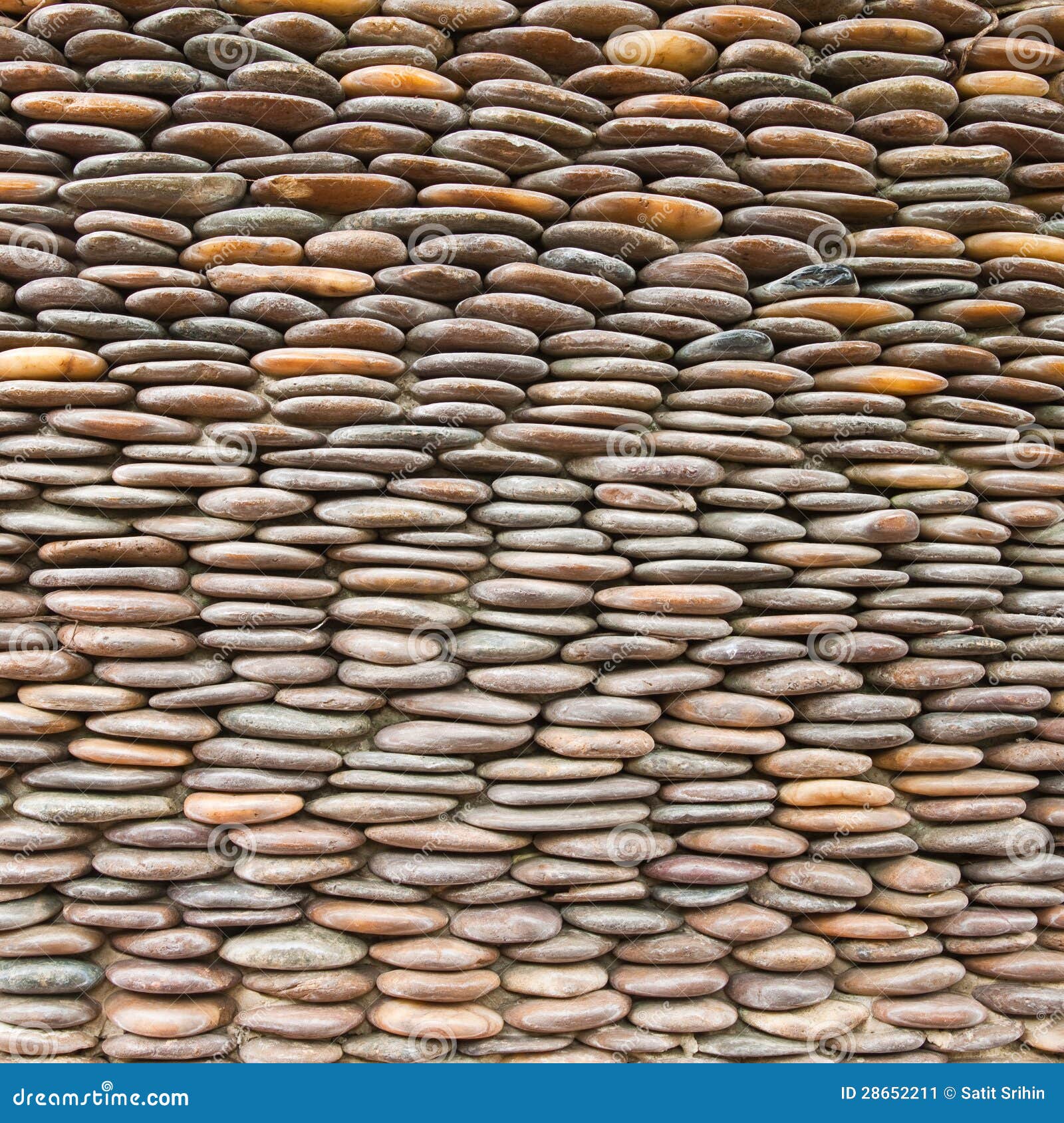 Close Up of Circle Pebble Wall Stock Image - Image of ecology, closeup ...