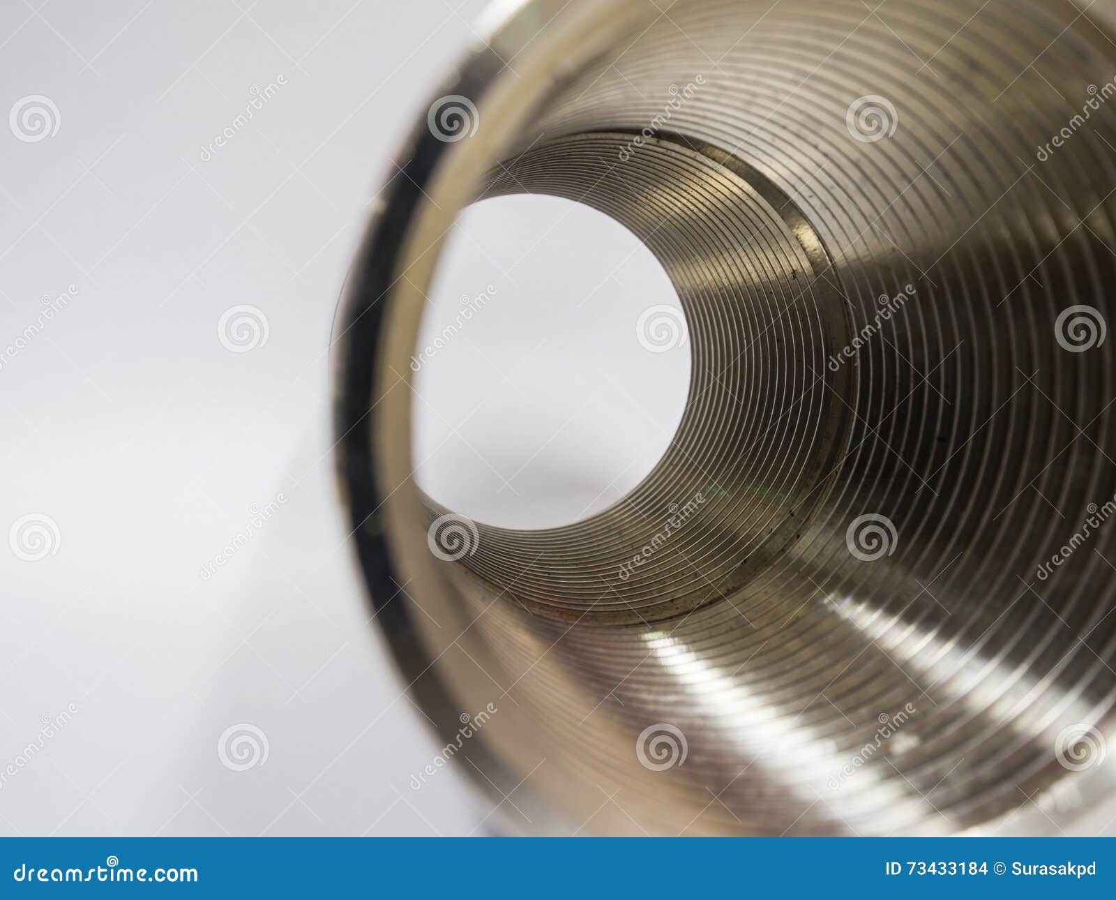 Close-up of Circle Tube with Spiral Inside Stock Photo - Image of pipe ...