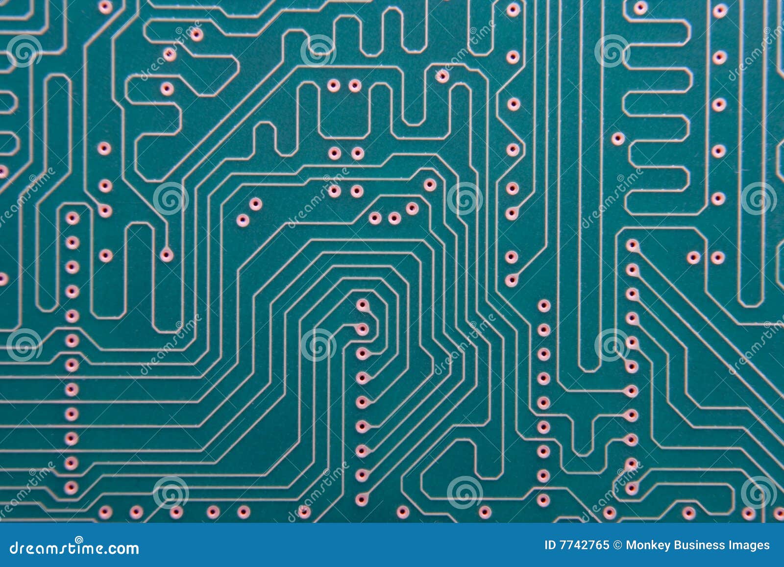 Close-Up of Circuit Board stock image. Image of technology - 7742765