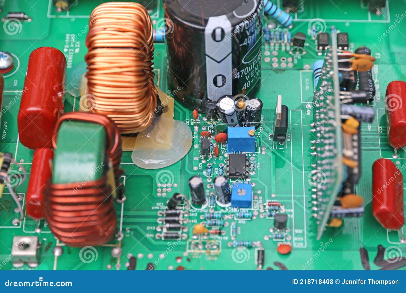Close Up of a Circuit Board Stock Photo - Image of chip, equipment ...