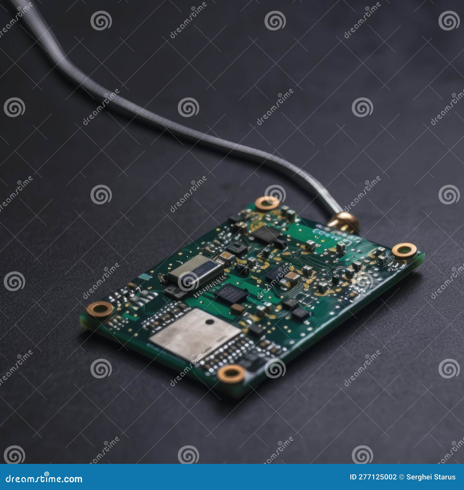 A Close Up of a Circuit Board on a Table. Generative AI Image. Stock ...