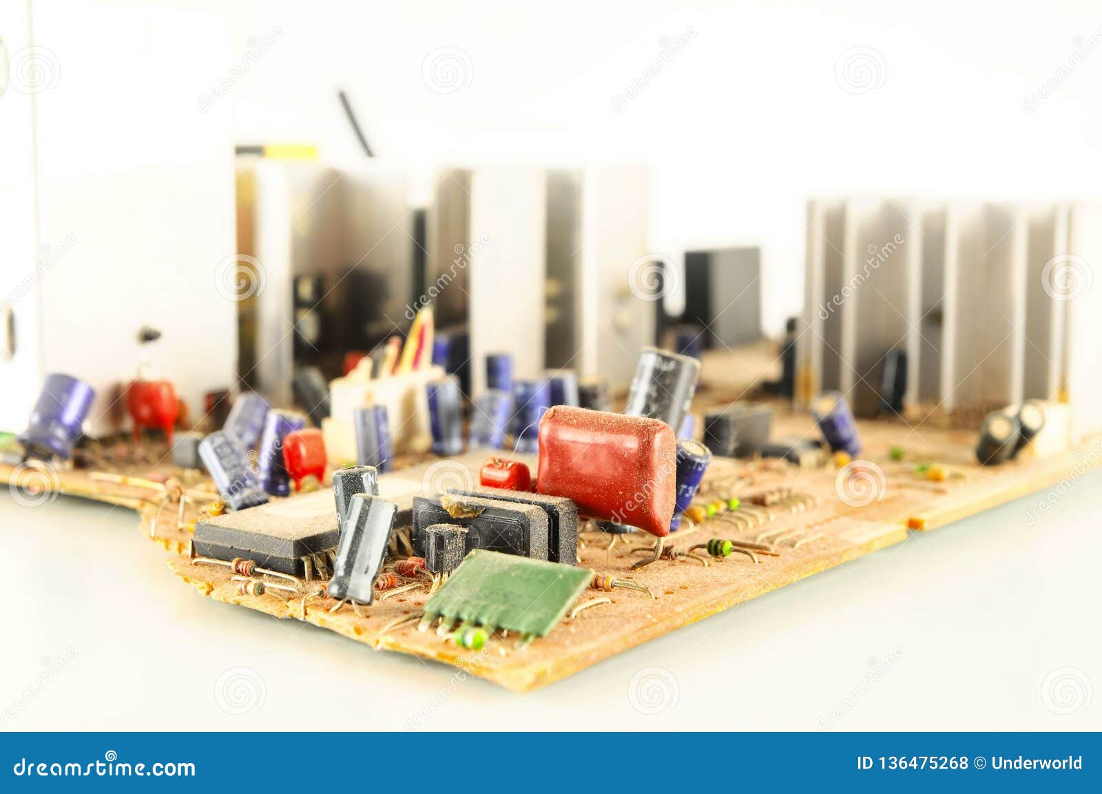 Close-up of Circuit Pc Board Stock Photo - Image of closeup, studio ...