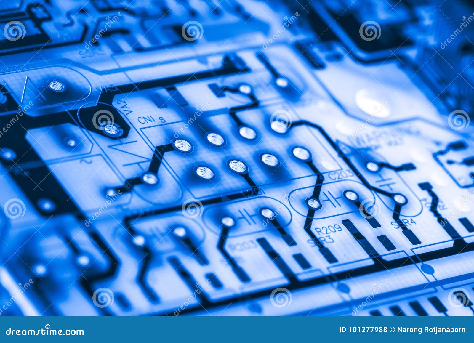 Close Up of Circuits Electronic on Mainboard Technology Computer ...