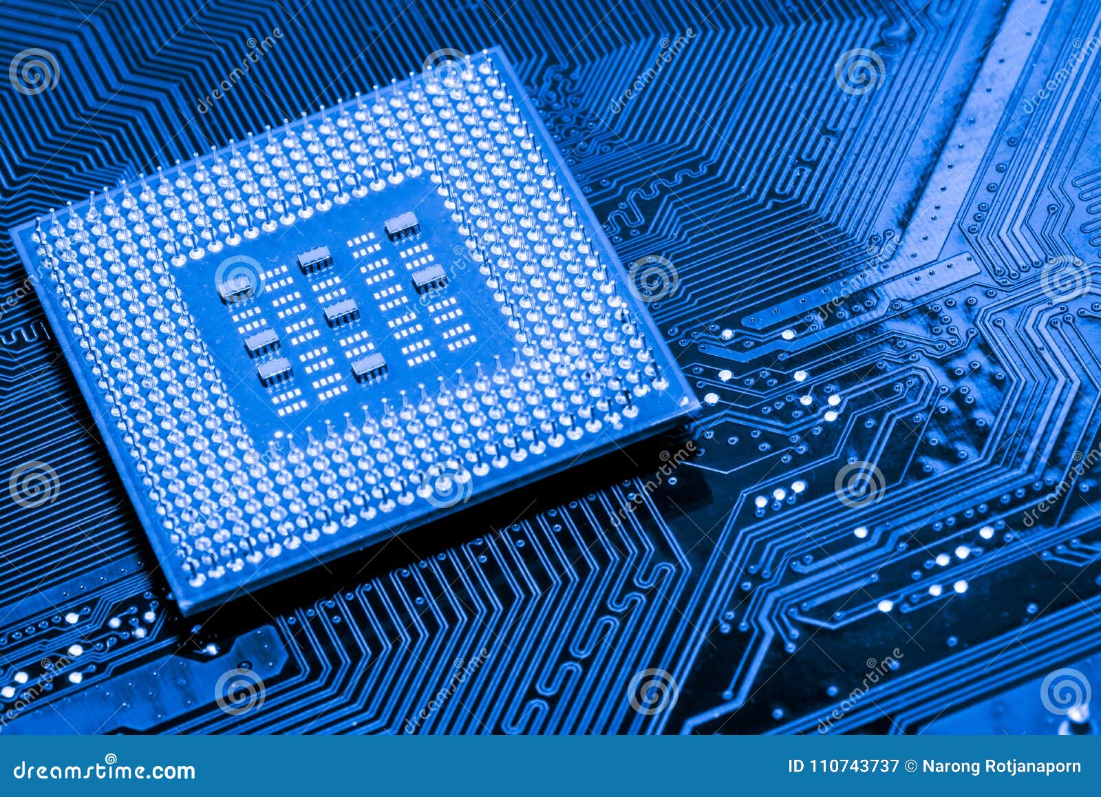 Close Up Of Circuits Electronic On Mainboard Technology Computer ...